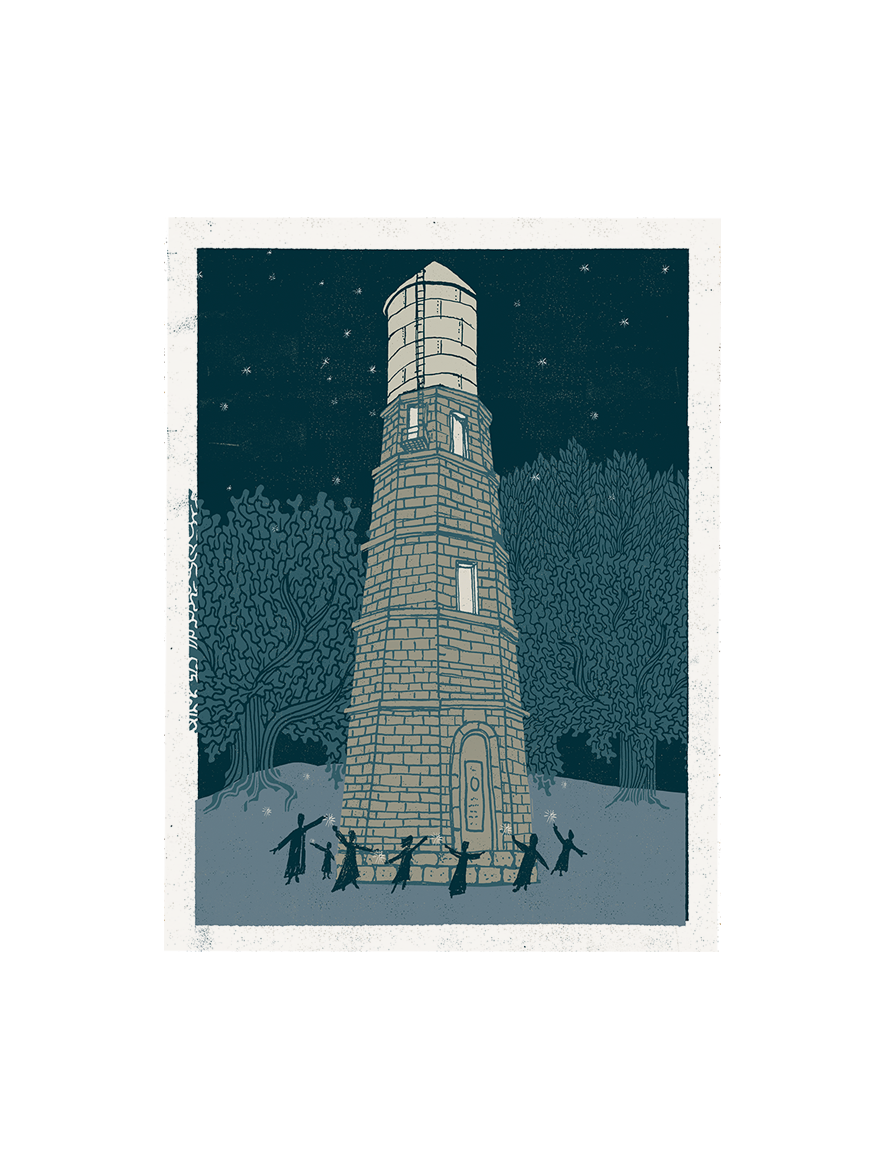 Wisco Mythos Print - Whitewater Starin Park Water Tower | Zip-Dang ...